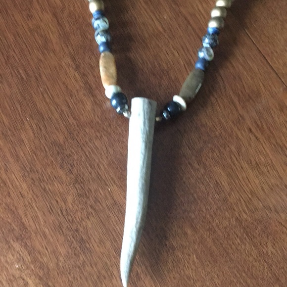 Buck & Bead | Jewelry | Deer Antler Necklace Twine Twig Style | Poshmark